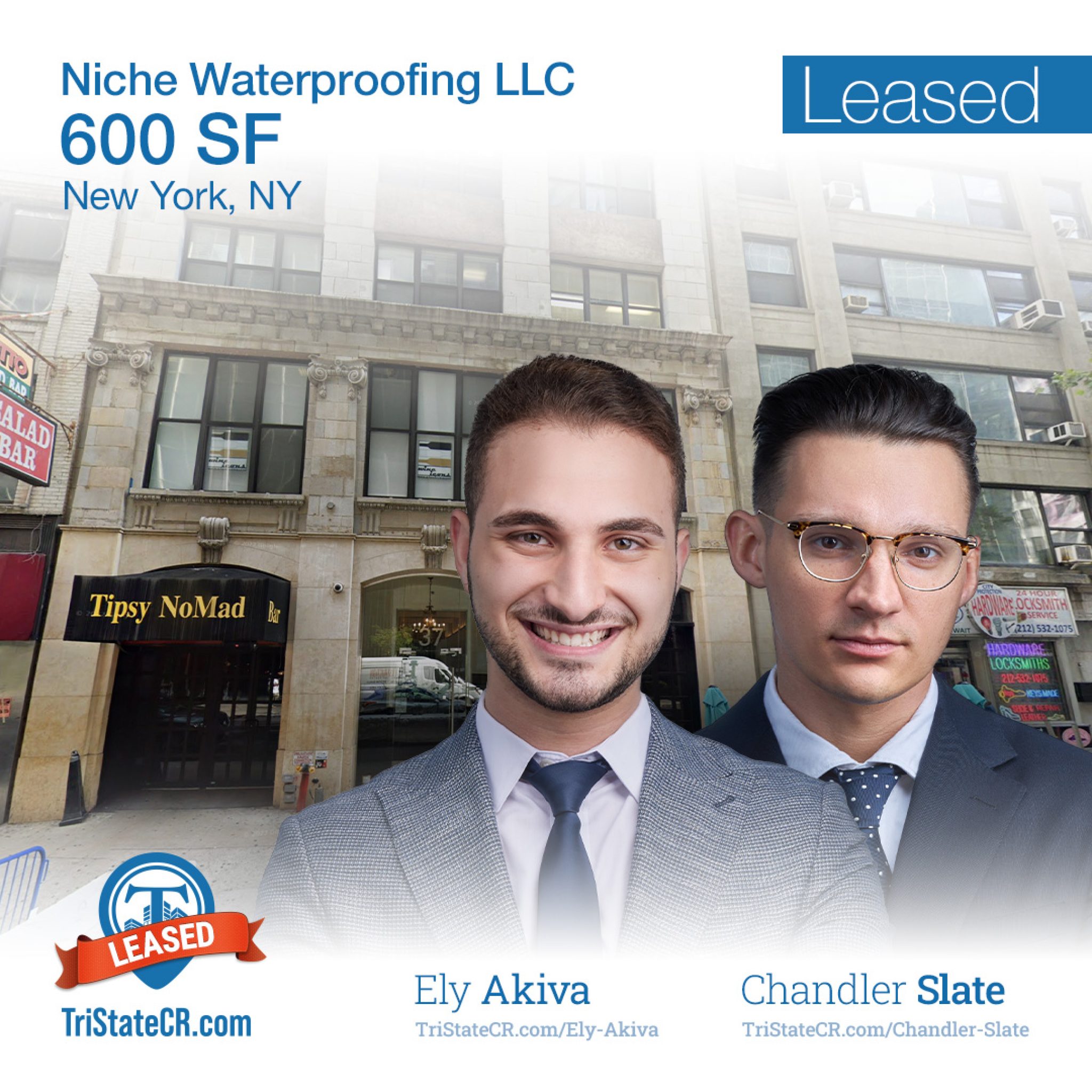 600 SF | 37 E 28th St | Niche Waterproofing LLC | Tri State Commercial ...
